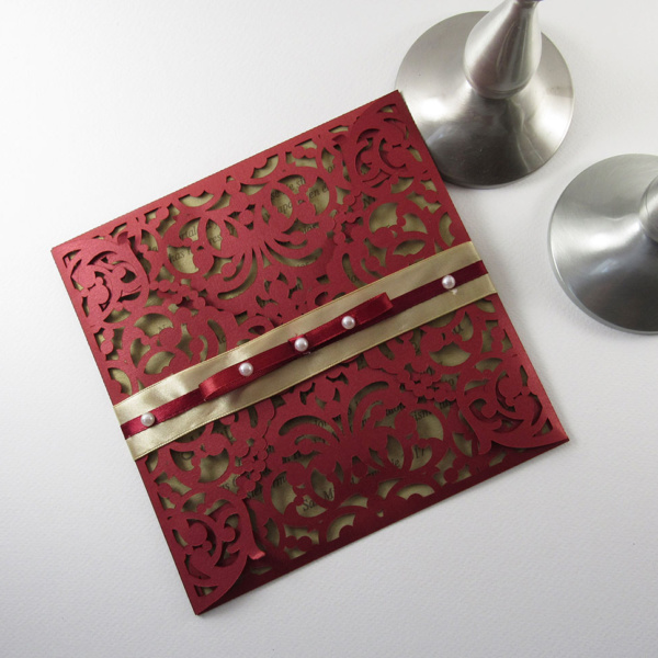 Infold con corte laser en sobre + corte de silueta de novios – Elite ...