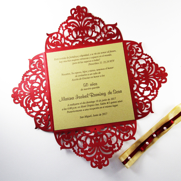 Infold con corte laser en sobre + corte de silueta de novios – Elite ...